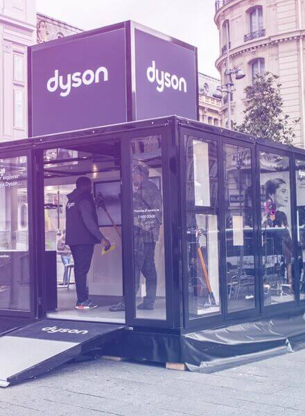 DYSON OPENS A POP UP STORE - Globe Groupe
